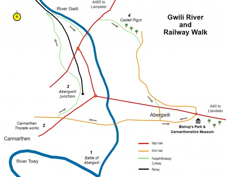 Gwili River and Railway Walk – Parc yr Esgob – The Bishop's Park